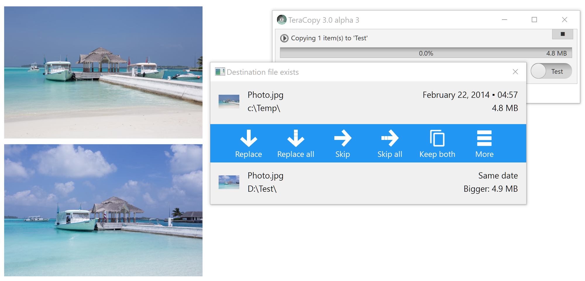 TeraCopy replace dialog – Code Sector Blog